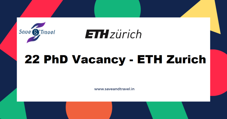 Latest PhD Vacancies at ETH Zurich, Switzerland