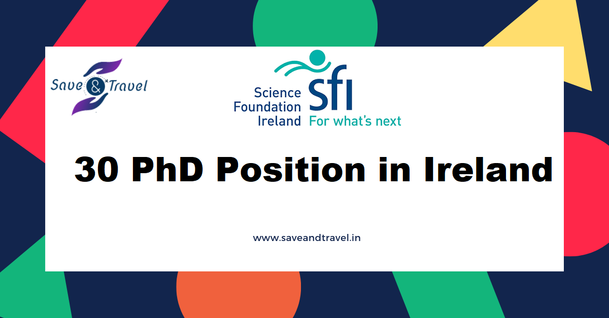 30 PhD Positions In Ireland The Science Foundation Ireland